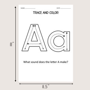 Alphabet Tracing Worksheet Alphabet Writing Fine Motor Skills Learning ...