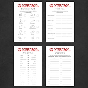 Medical Games Nurse Week Games Nurse Graduation Nurse Retirement Party ...