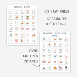 Weekly Routine Chart Kids Weekly Planner Cards Visual Calendar Toddler ...