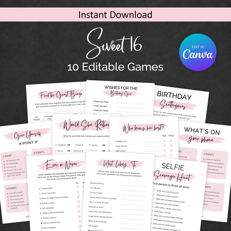 Sweet 16 Party - Etsy