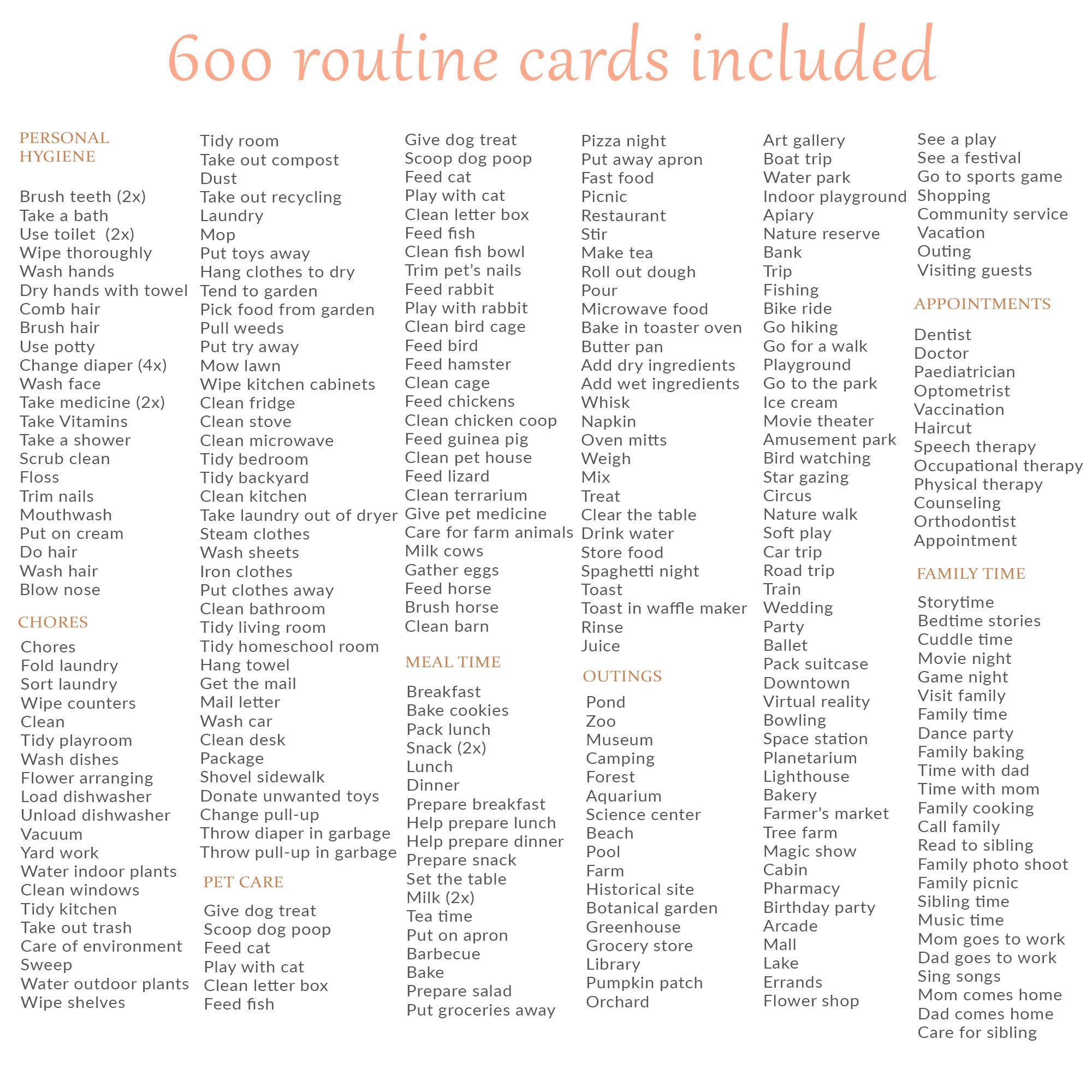 Daily Routine Cards Toddler Routine Chart Daily Rhythm Visual - Etsy Canada