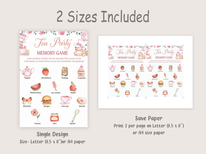 Tea Party Games for Girls Tea Party Birthday Games Kids Tea Party ...