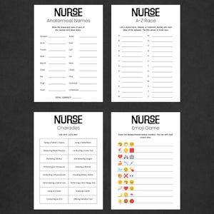 Nurse Games Nurse Week Games Nurse Graduation Nurse Retirement Party ...