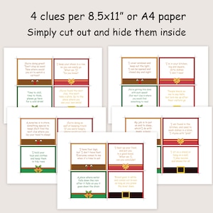 Christmas Scavenger Hunt for Kids Holiday Indoor Hunt Clues Treasure ...