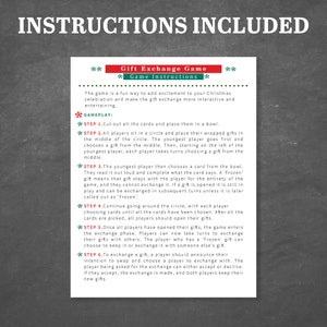 Christmas Gift Exchange Game Christmas Party Games White Elephant Gift ...