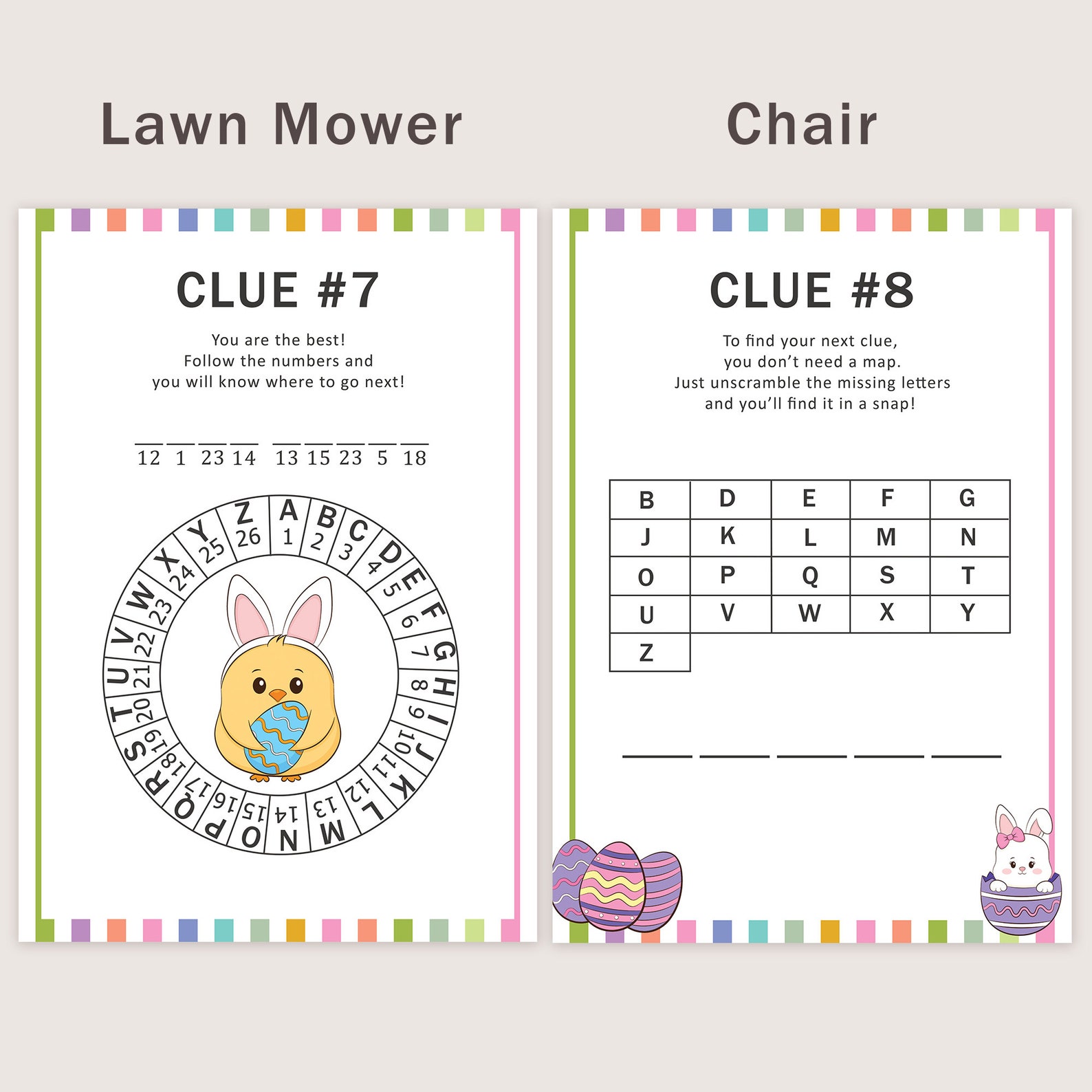 Easter Treasure Hunt for Older Kids Easter Scavenger Hunt Teens Easter ...