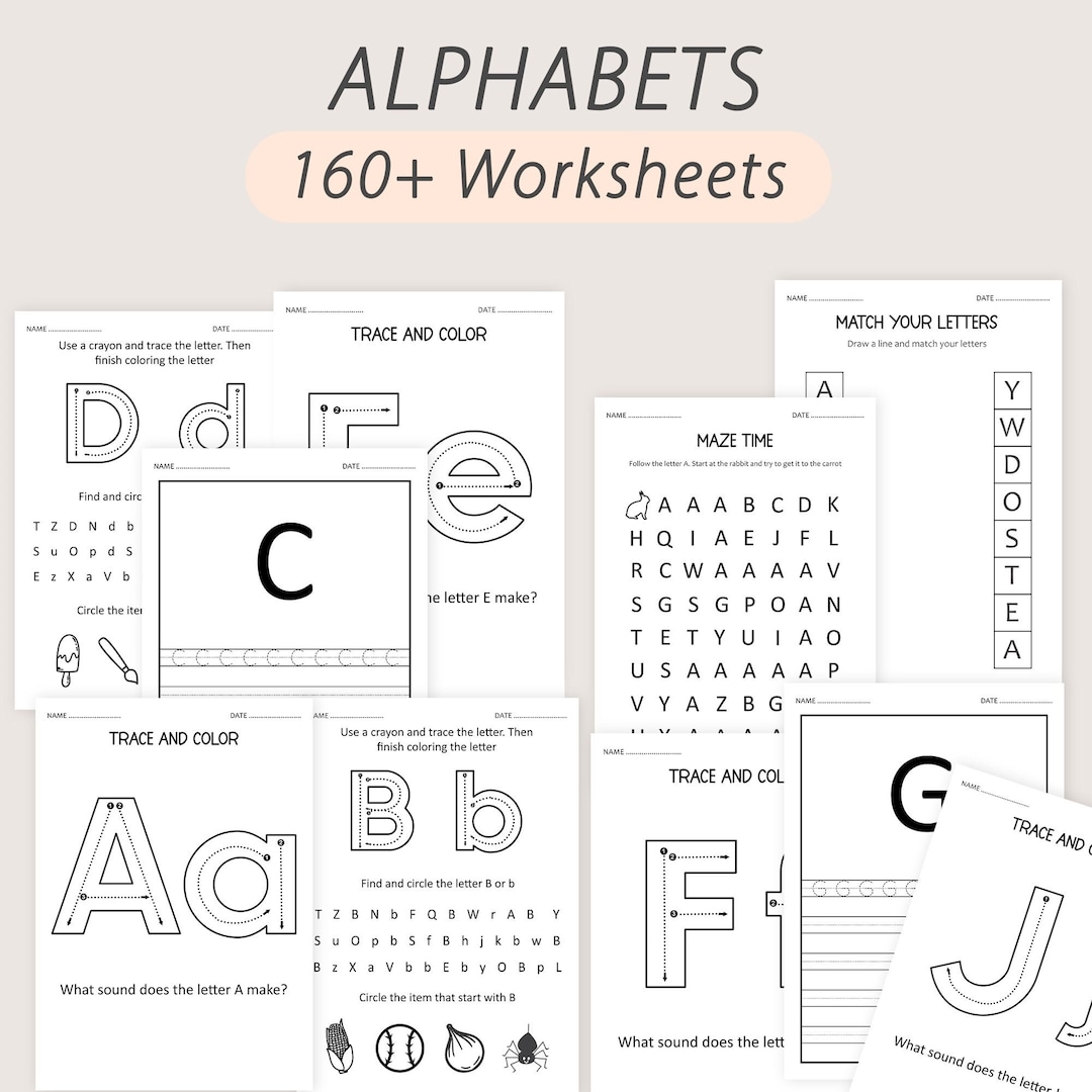 Letter of the Week Worksheets 26 Day Alphabet Busy Book Preschool ...