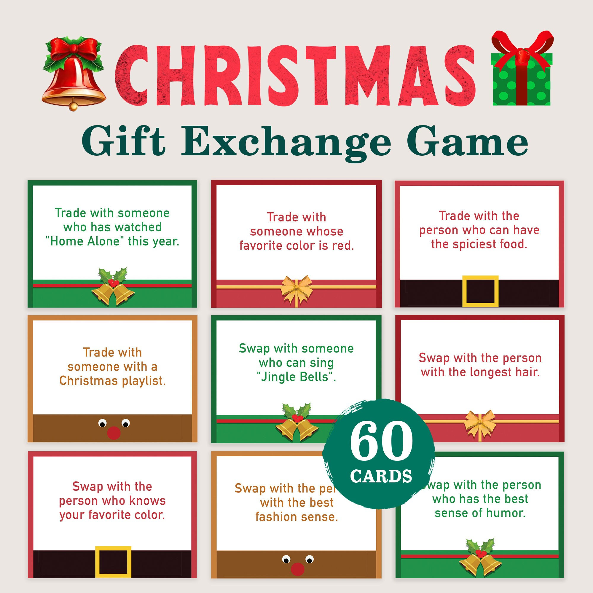 Christmas Gift Exchange Game Christmas Games White Elephant Gift ...