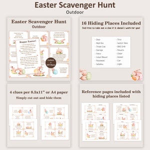Easter Games Bundle Easter Scavenger Hunt Kids Older Easter Egg ...