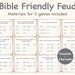 Bible Friendly Feud Quiz Christian Family Feud Game Church Party Survey ...