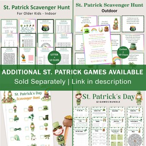 Leprechaun Treasure Hunt for Kids St Patricks Day Scavenger Hunt Indoor ...