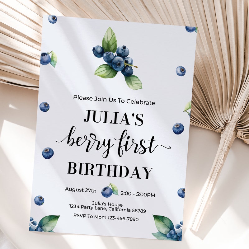 Blueberry Birthday - Etsy