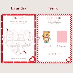 Valentine's Day Scavenger Hunt for Older Kids Valentine Gift Scavenger ...