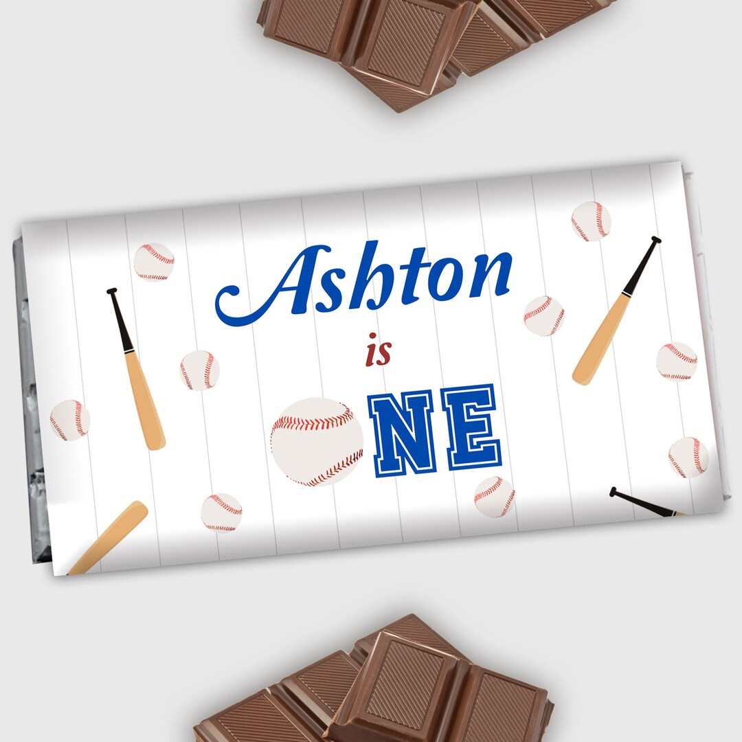 Rookie of the Year Chocolate Label Baseball Candy Bar Wrapper First ...