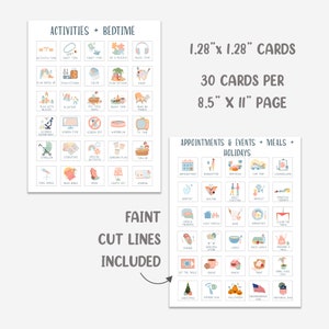 Weekly Routine Chart Kids Weekly Planner Cards Visual Calendar Toddler ...