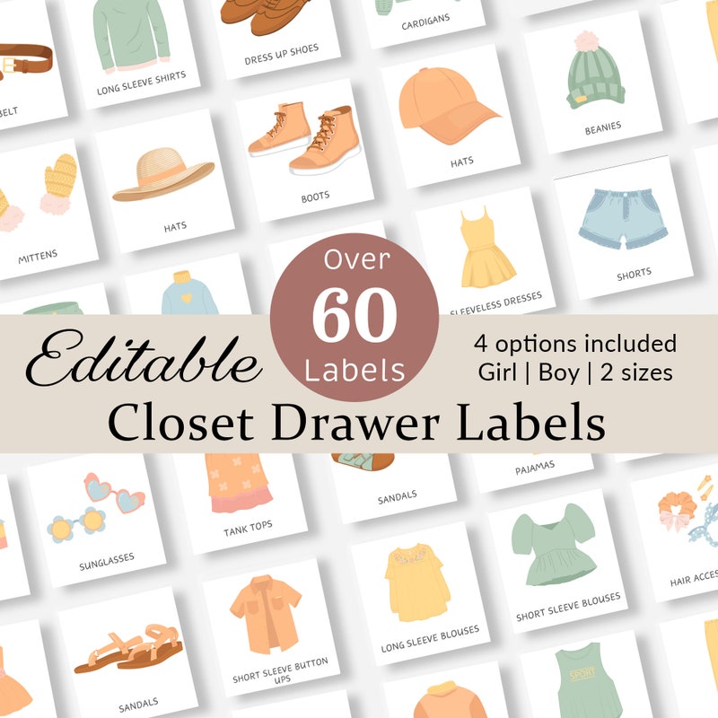 Dresser Labels - Etsy