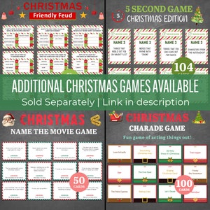 Christmas Scavenger Hunt for Kids Holiday Indoor Treasure Hunt Clues ...