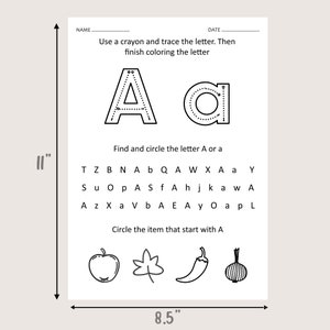 Letter of the Week Worksheets 26 Day Alphabet Busy Book Preschool ...