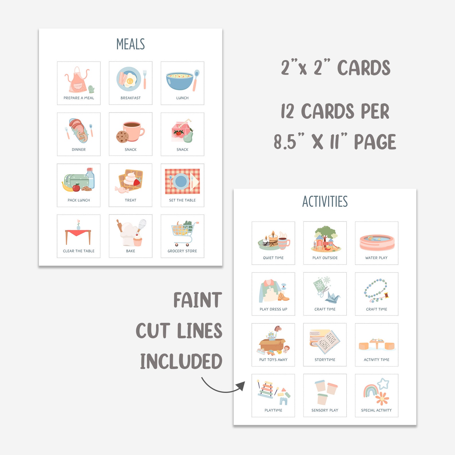 Editable Daily Routine Cards Toddler Routine Chart Daily Rhythm Visual ...