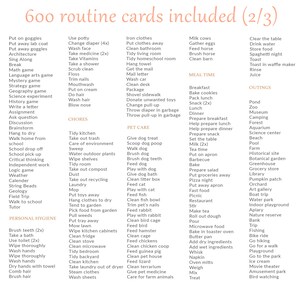 Routine Flip Chart Editable Morning Evening Visual Schedule Kids Daily ...