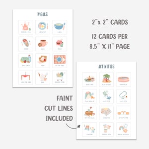 Daily Routine Cards Toddler Routine Chart Daily Rhythm Visual Schedule ...