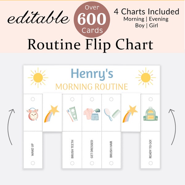 Toddler Routine Board - Etsy