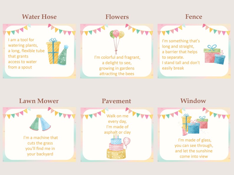 Birthday Scavenger Hunt for Kids Outdoor Birthday Treasure Hunt Clues ...