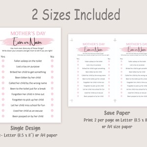 Mothers Day Game Bundle Mothers Day Party Game Mother Day Brunch Ideas ...