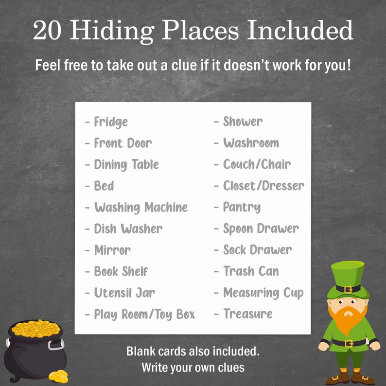 Chasse au trésor de la Saint-Patrick pour les enfants Chasse au trésor ...