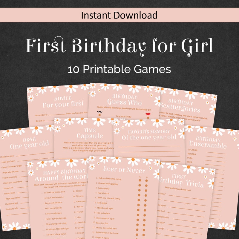 1st Birthday Favors Daisy - Etsy