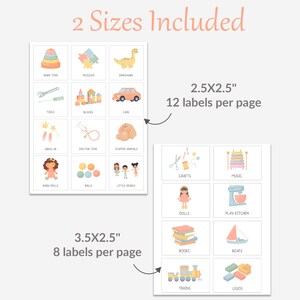 Toy Bin Storage Labels Playroom Organization Toy Trofast Kids Visual ...