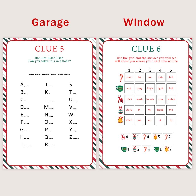 Christmas Scavenger Hunt for Older Kids Holiday Scavenger Hunt Outdoor ...