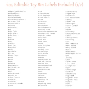 Toy Bin Labels Playroom Label Toy Storage Box Trofast Organization Kids ...