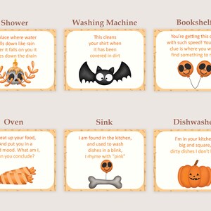 Halloween Scavenger Hunt for Kids Indoor Halloween Treasure Hunt Clues ...