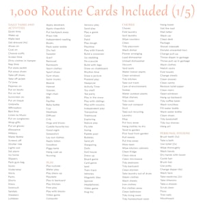 Daily Routine Cards Visual Schedule Toddler Routine Chart for Kids ...