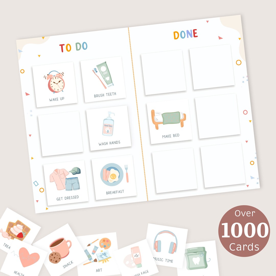 To Do Chart Toddler Daily Routine Cards Routine Chart Daily Rhythm ...
