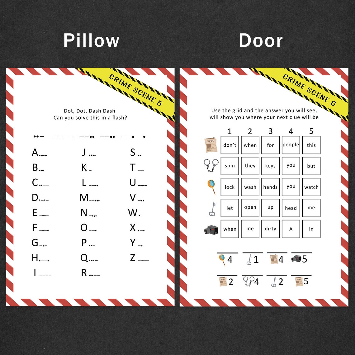 Detective Scavenger Hunt for Older Kids Spy Birthday Treasure Hunt ...