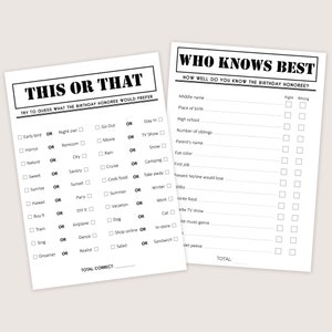 80th Birthday Games Bundle 80th Birthday Party Games 1944 Trivia Born ...