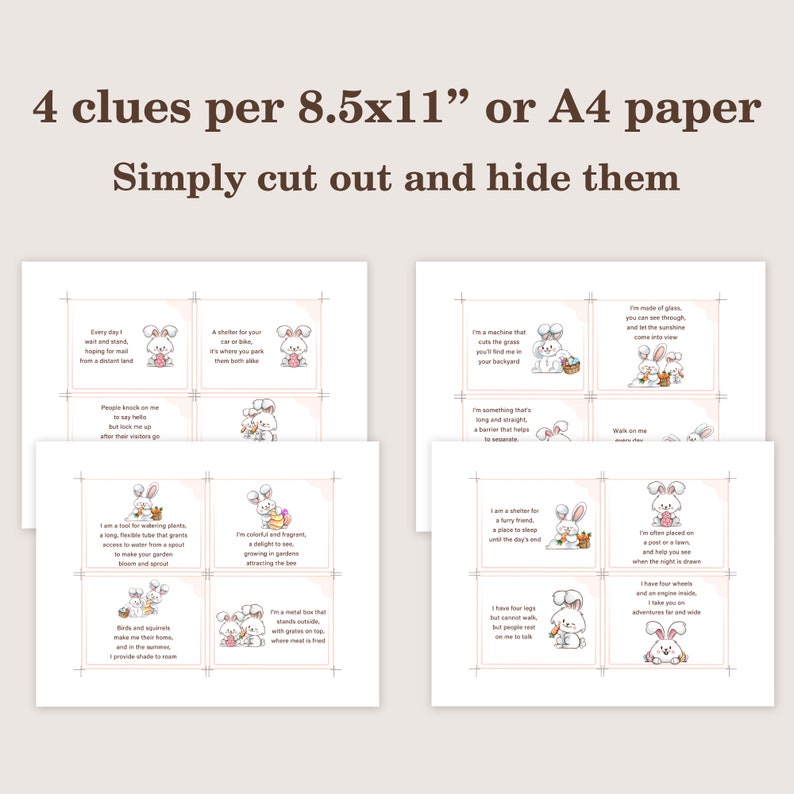 Easter Egg Scavenger Hunt for Kids Easter Treasure Hunt Outdoor Easter ...
