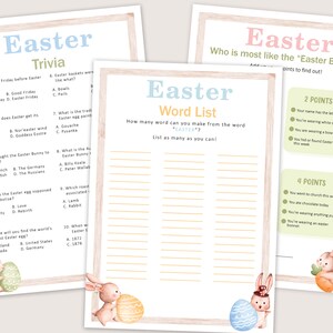 Easter Games for Kids Easter Party Games Bundle Easter Egg Activities ...
