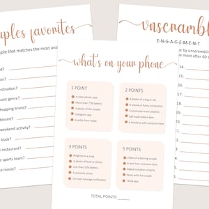 Engagement Games Engagement Party Game Fun Engaged Couples Game Fiance ...