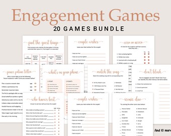 Engagement Party Games Engagement Party Trivia Custom - Etsy
