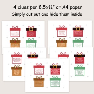 Christmas Scavenger Hunt for Kids Holiday Indoor Hunt Clues Treasure ...