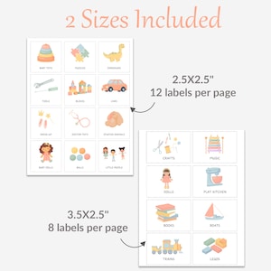 Toy Bin Storage Labels Playroom Organization Toy Trofast Kids Visual ...