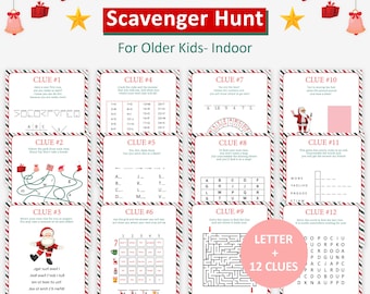 Outdoor Christmas Scavenger Hunt Printable Holiday Lights - Etsy