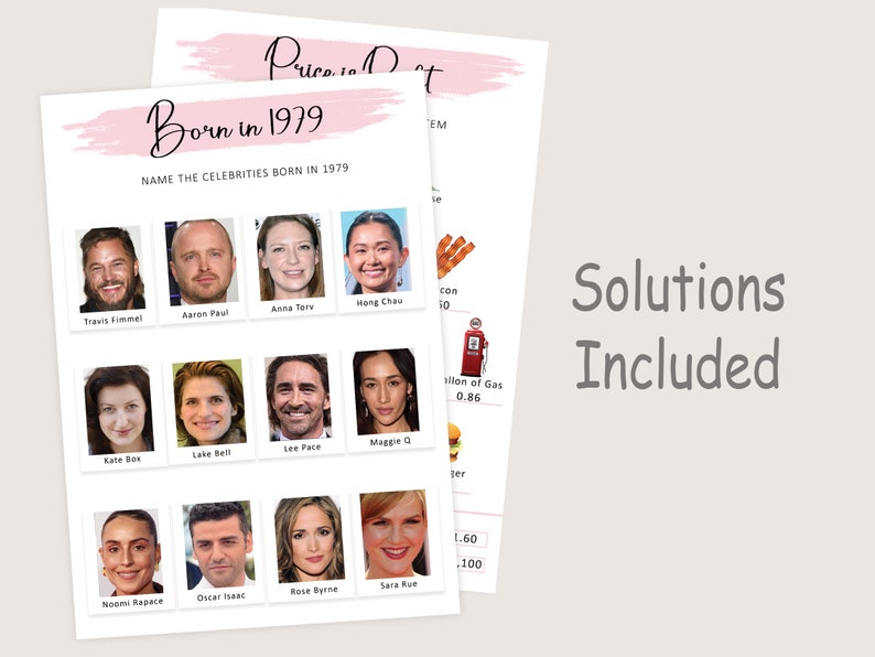 45th Birthday Games for Women 45th Birthday Party Games for - Etsy