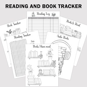 Book Reading Journal Reading Planner Bundle Book Tracker Reading ...