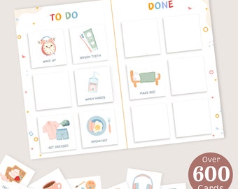 Daily Routine Cards Toddler Routine Chart Daily Rhythm Visual Schedule ...