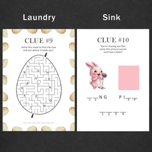 Easter Egg Hunt Clues Easter Scavenger Hunt for Teens Easter Bunny ...