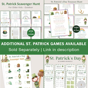 Leprechaun Scavenger Hunt for Kids St Patricks Day Treasure Hunt ...